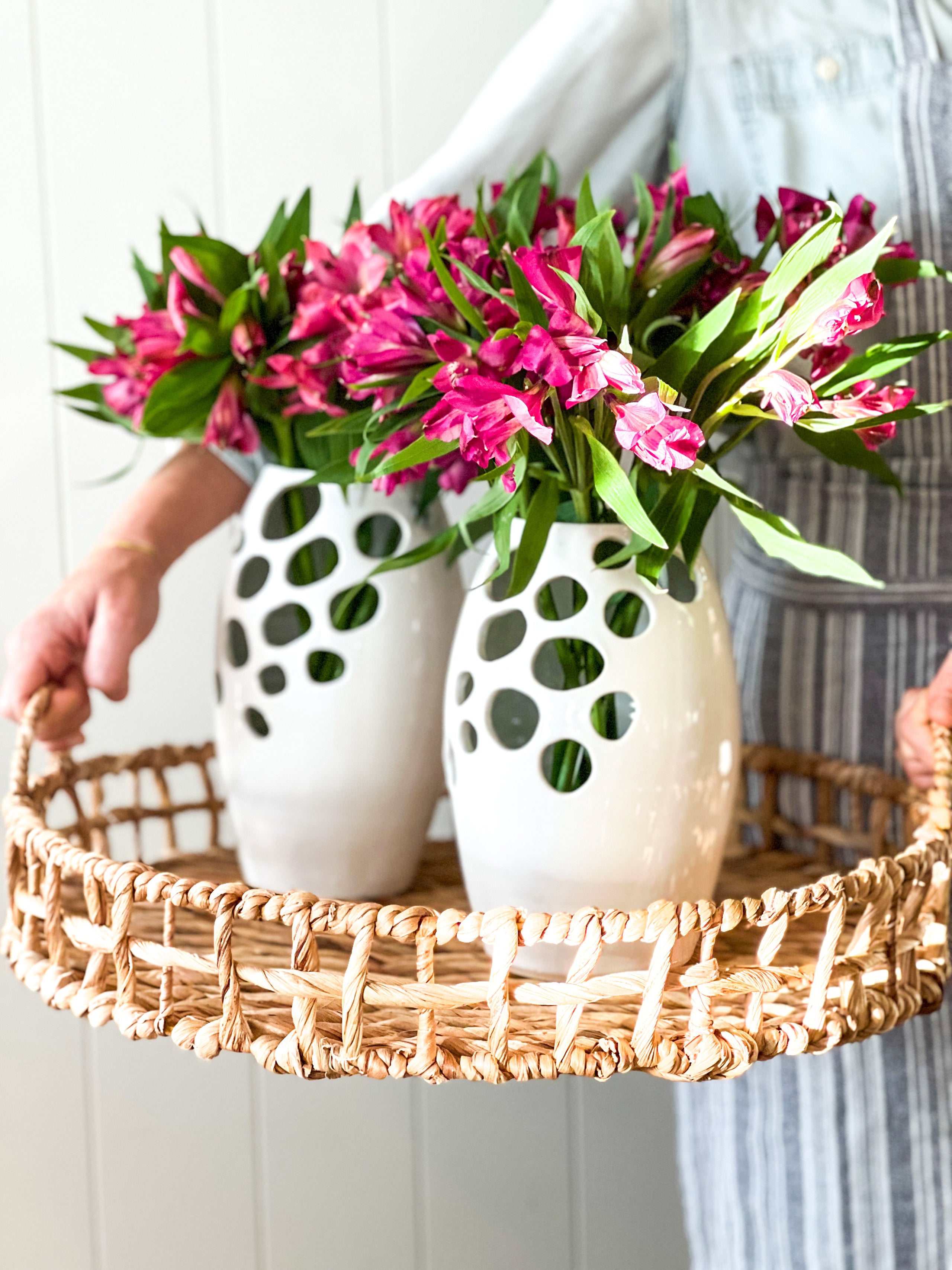 Handmade Coastal Vase | Seagrass Pottery