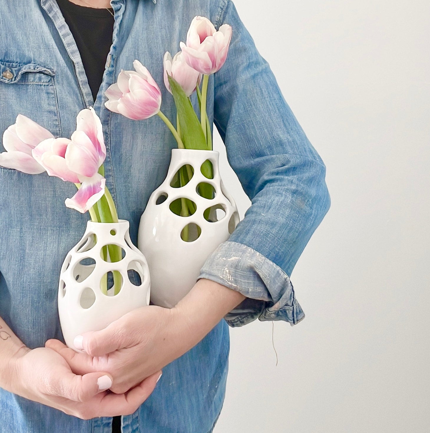 Handmade Coral Inspired Coastal Ceramic Vase | Seagrass Pottery